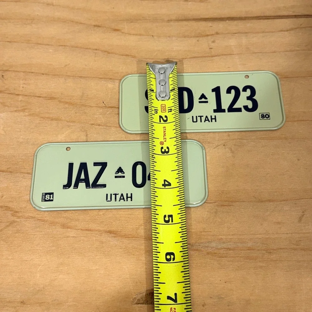 Unbranded | Art | Utah Vintage Novelty Bicycle License Plate Green 98s ...